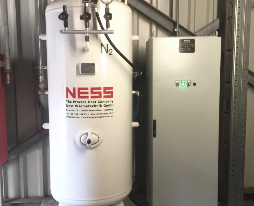 Nitrogen Generator for nitrogen supply - NESS Wärmetechnik